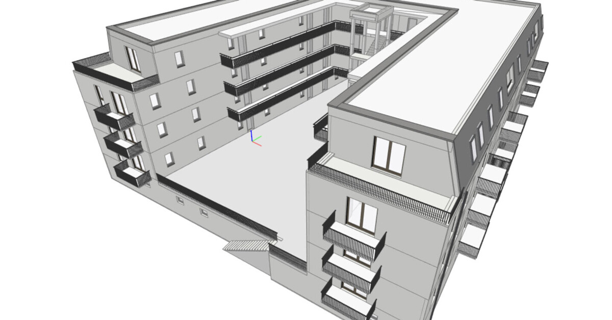 BIM-Visualisierung einer fertigen Wohneinheit - Köster GmbH